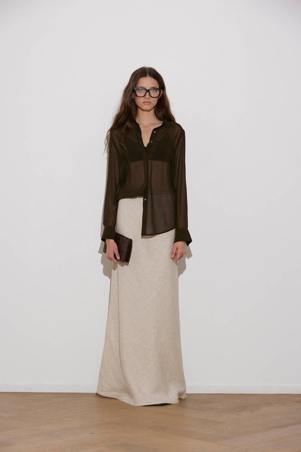 PerfectShirtCrocodileLightBrownAlmondGalaSkirtLinenKnueferkmann-001 ...